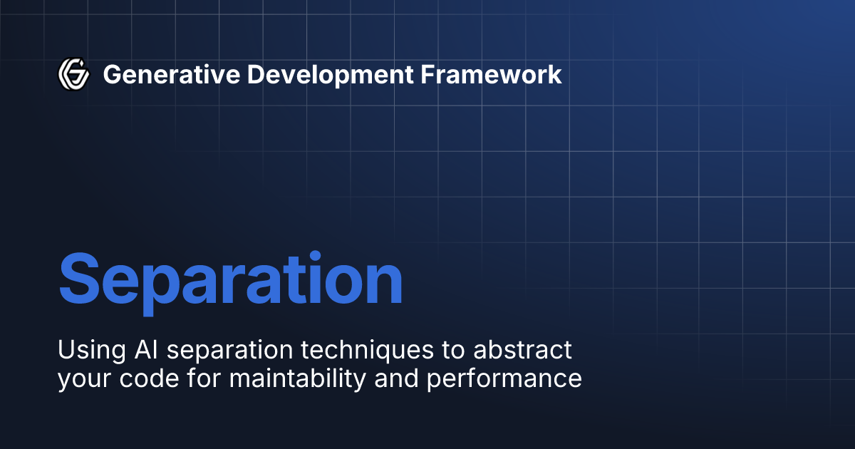 Separation | GDF - Full Stack Engineering